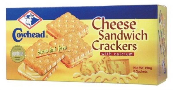 Cowhead Cheese Sandwich Crackers 190gm